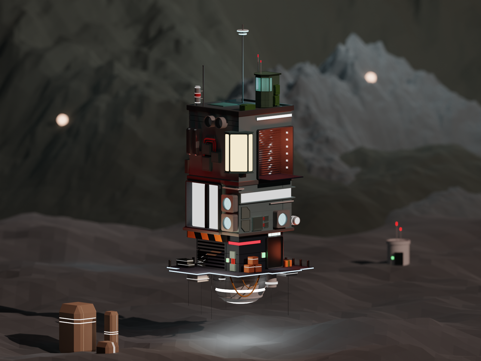 Sci Fi Series:Spasce Shuttle House by Gold.s Design on Dribbble
