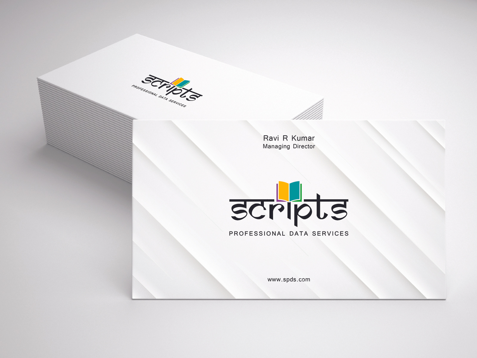 Business Card Design - Scripts Professional Data Services by Anirban ...