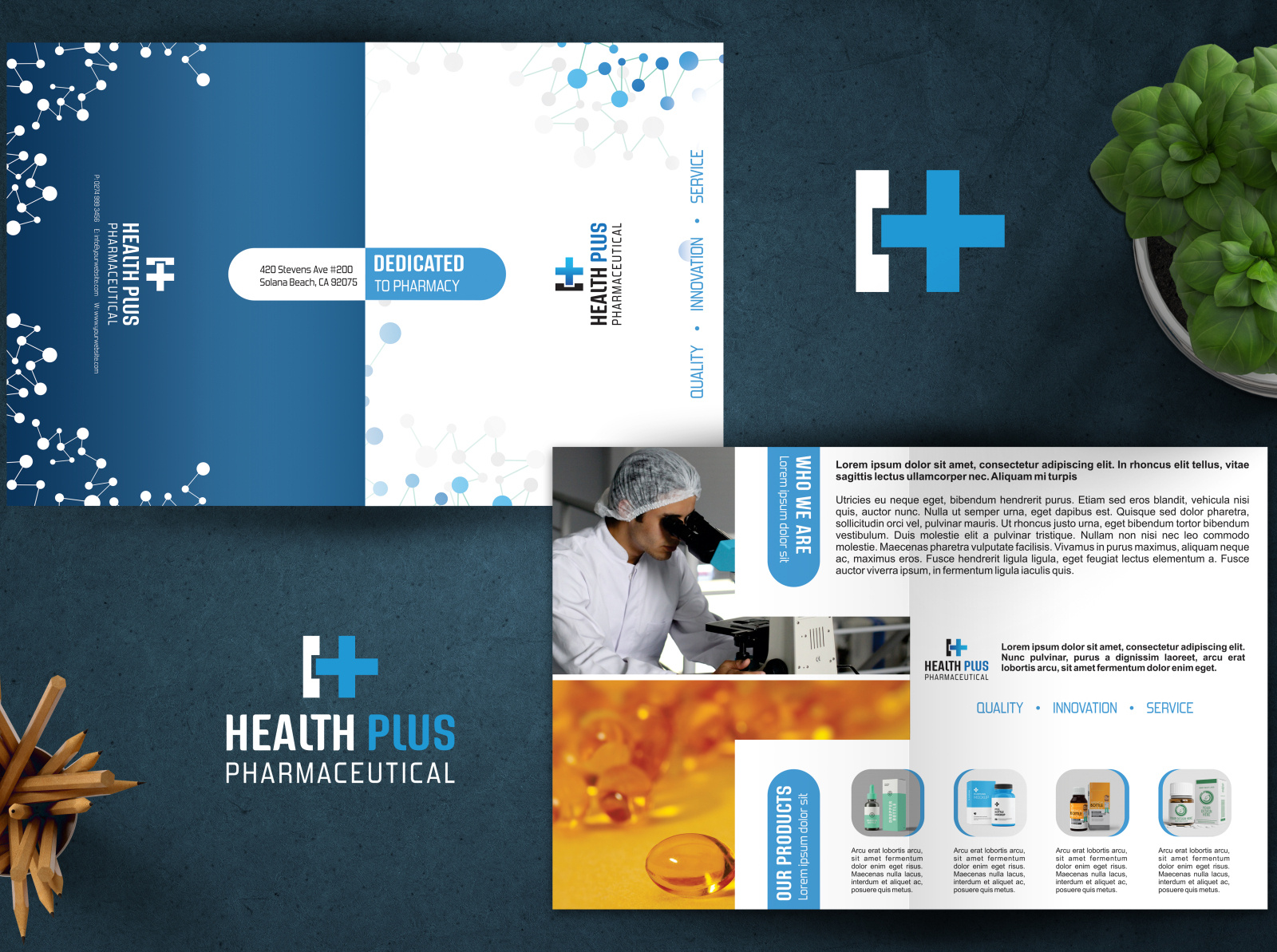 Brochure Design - Health Plus Pharmaceutical by Anirban Majumdar on ...