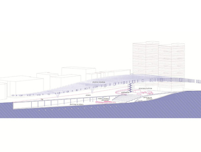 3D model of a marketplace project by Aleksandra Obradovic on Dribbble