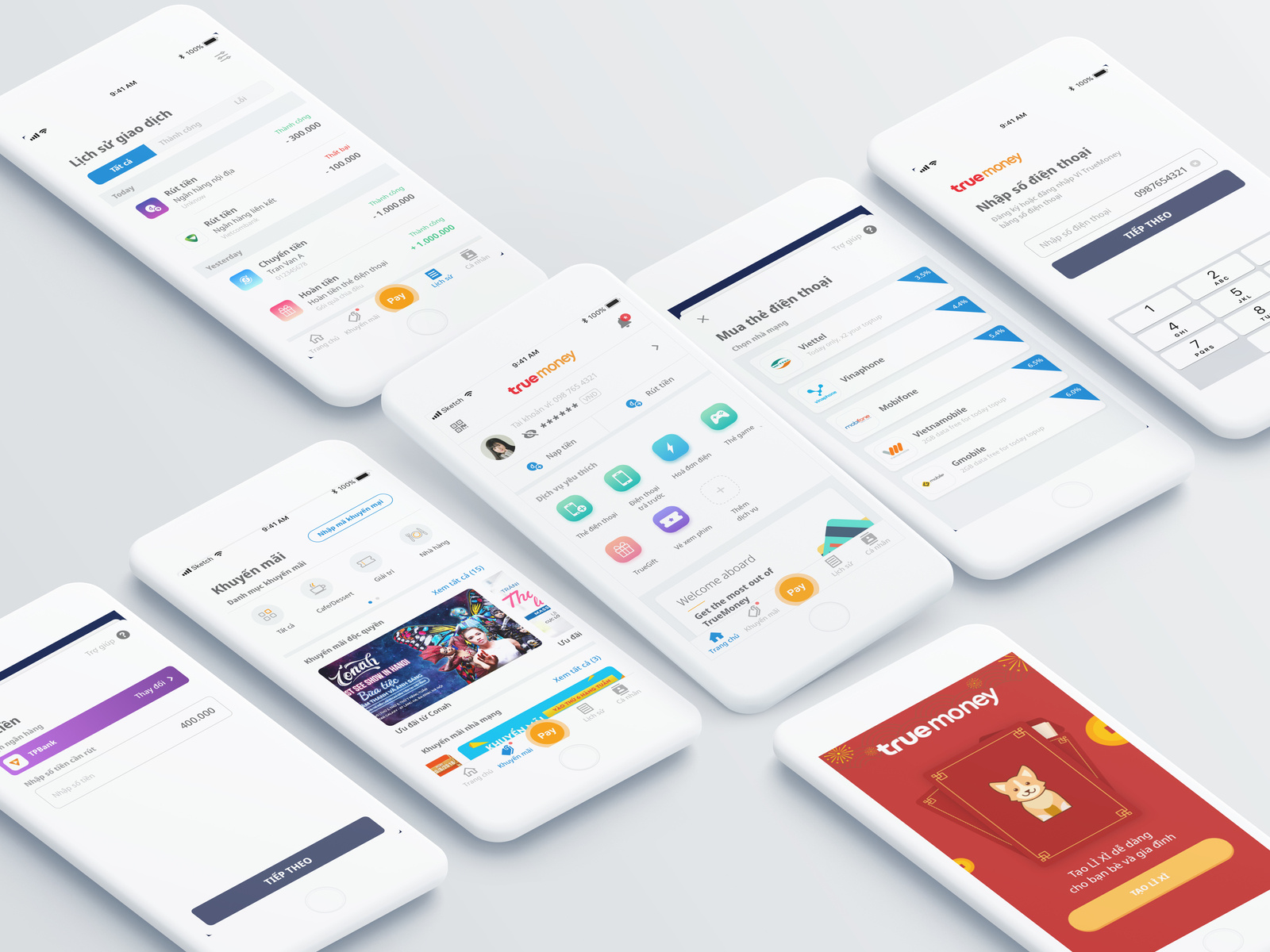 TrueMoney e-Wallet by Ted on Dribbble