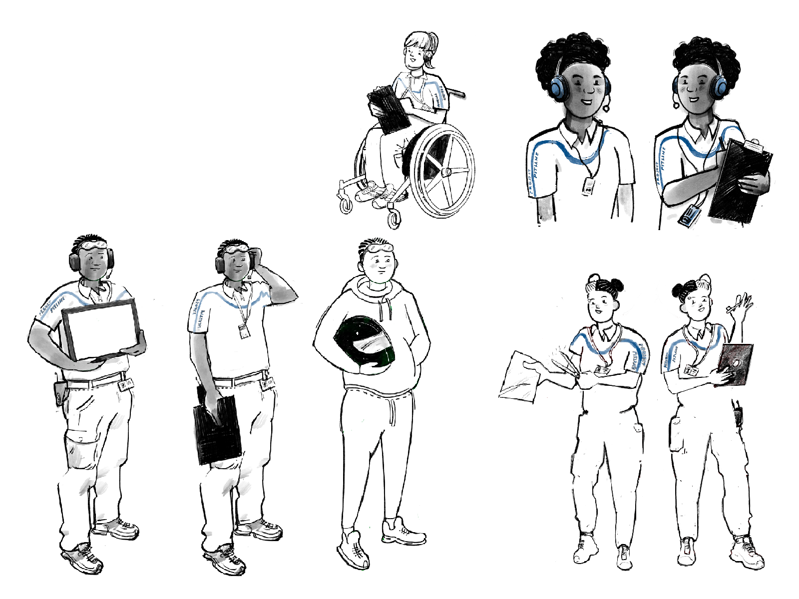 Character design by FFLUF on Dribbble