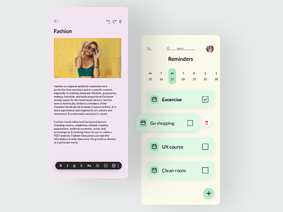 Notes app design by Gaurav Uvaraj on Dribbble