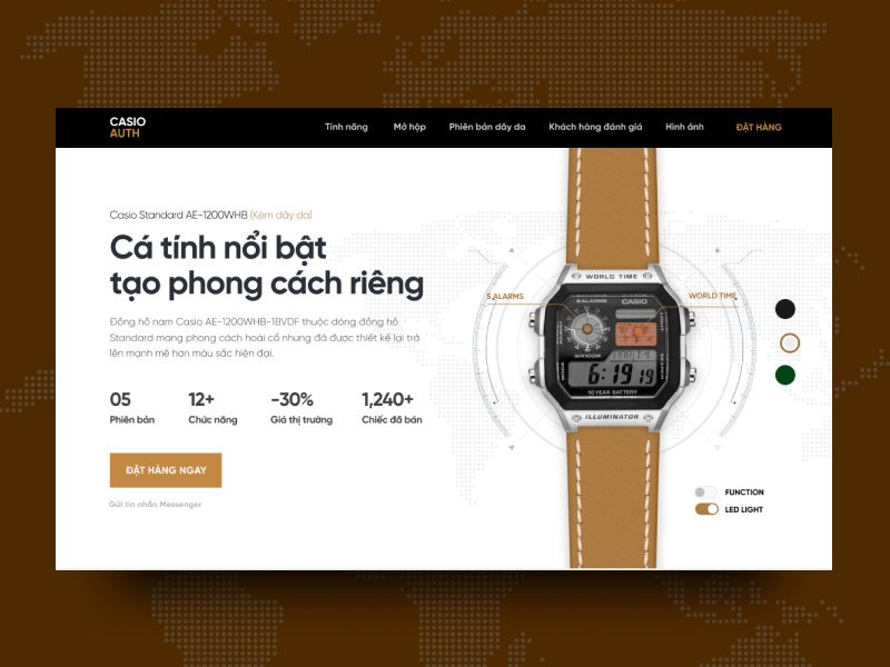 Casio Landing Page Concept by Duong Tan on Dribbble