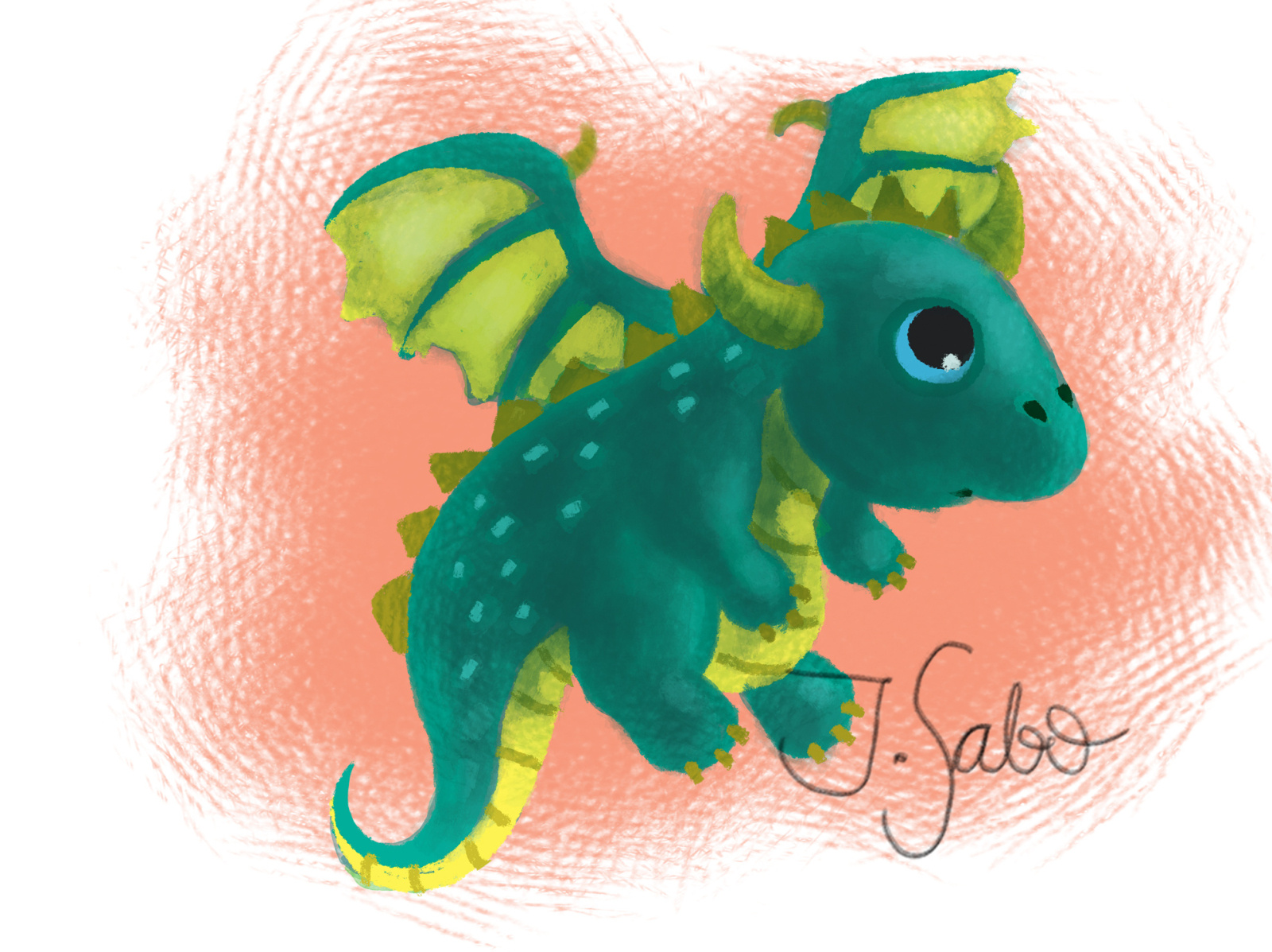 Baby dragon by Jarmila Sabo on Dribbble