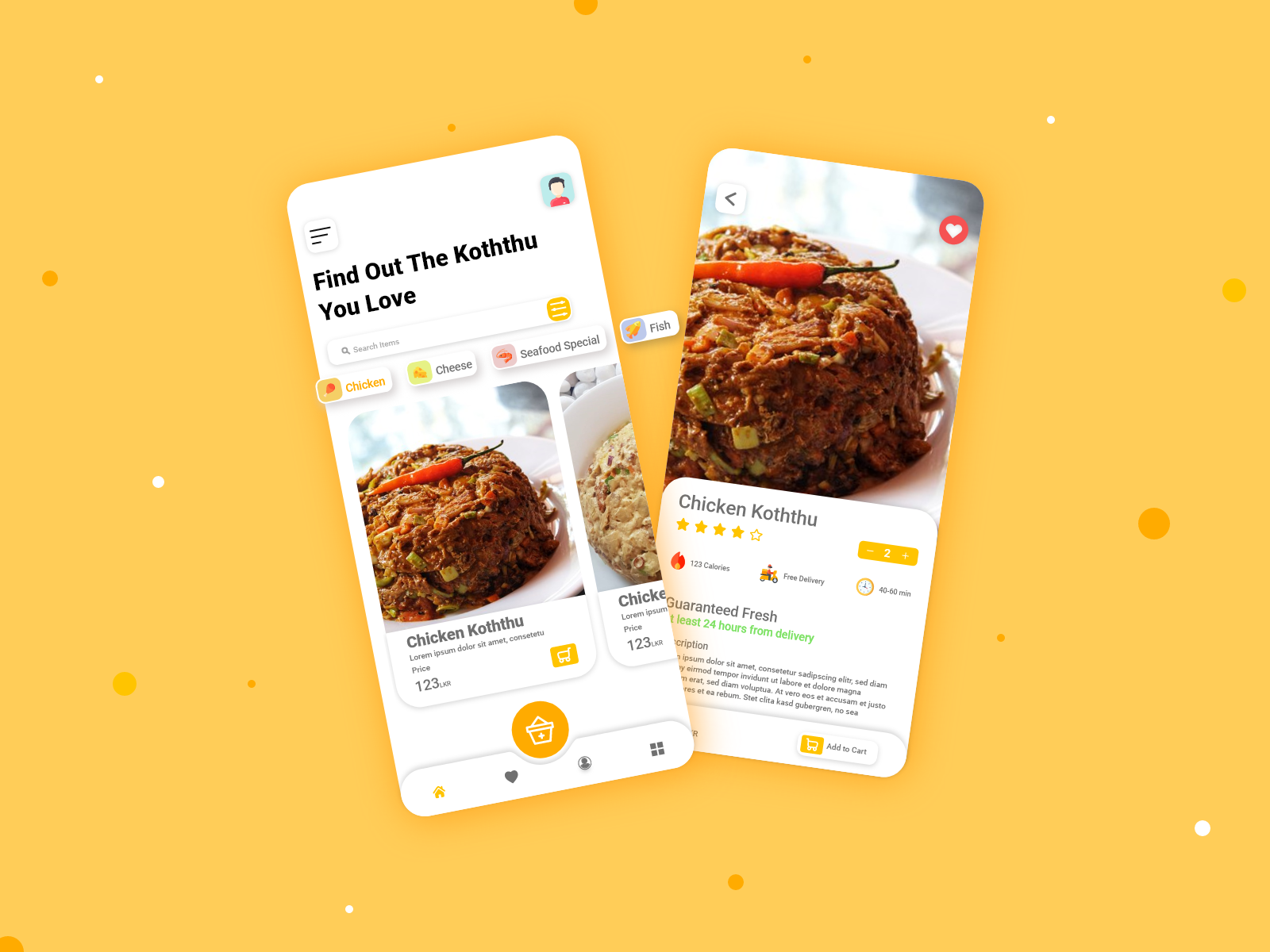 Food Mobile App UI/UX Design by Sithira Mithmal on Dribbble