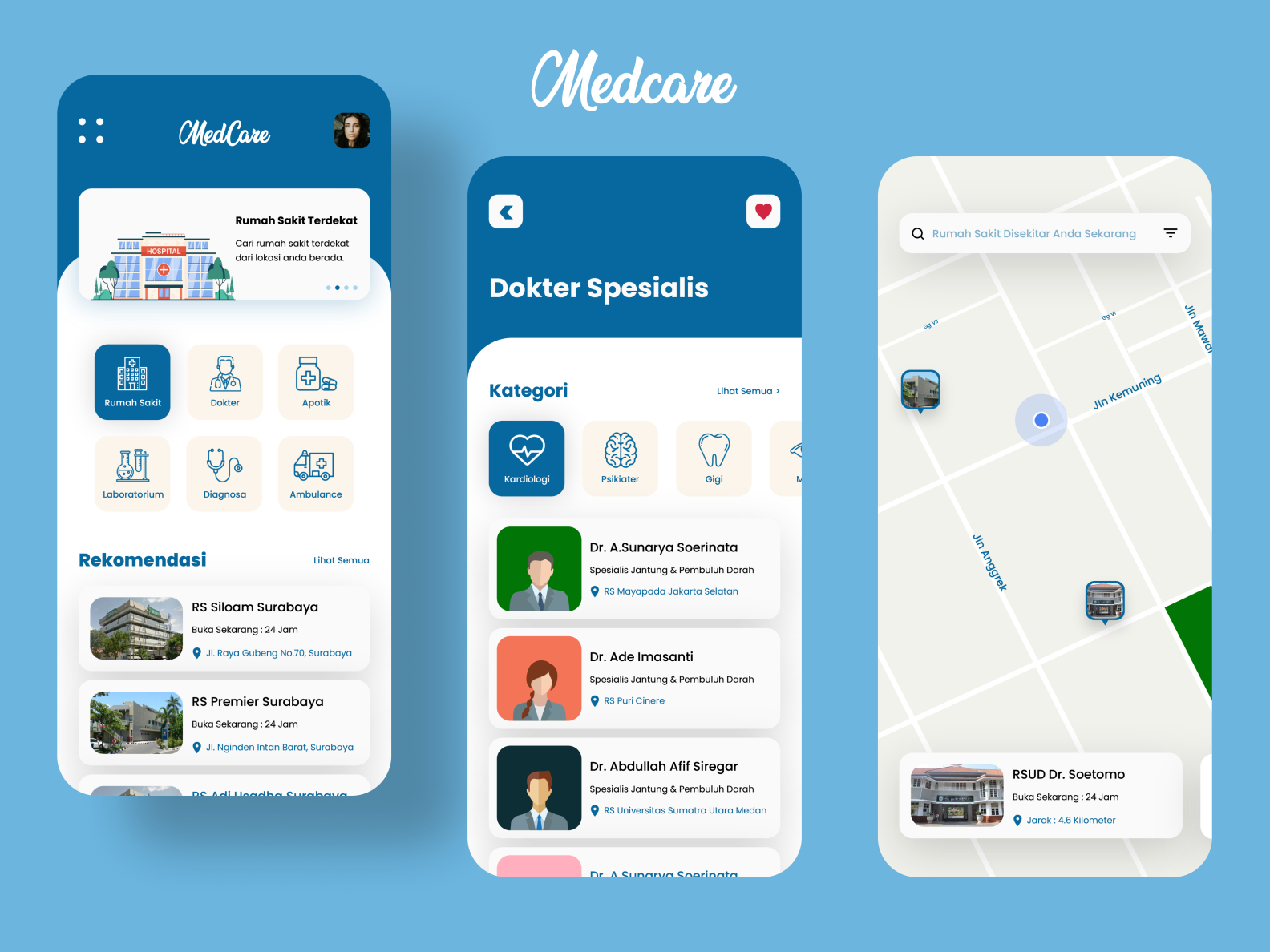Medical Mobile App Design by Rahadi Sasmita on Dribbble