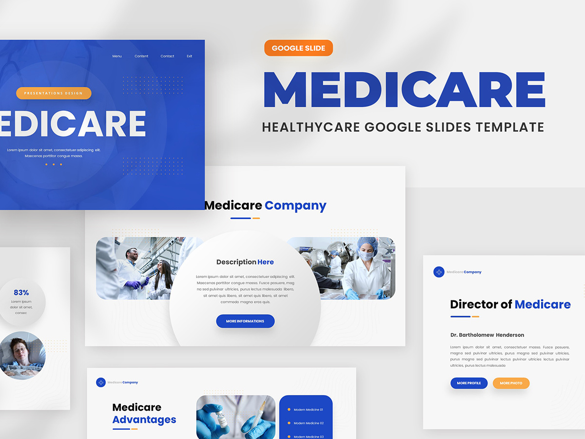 Medicare Google Slide Template by Annora Studio on Dribbble