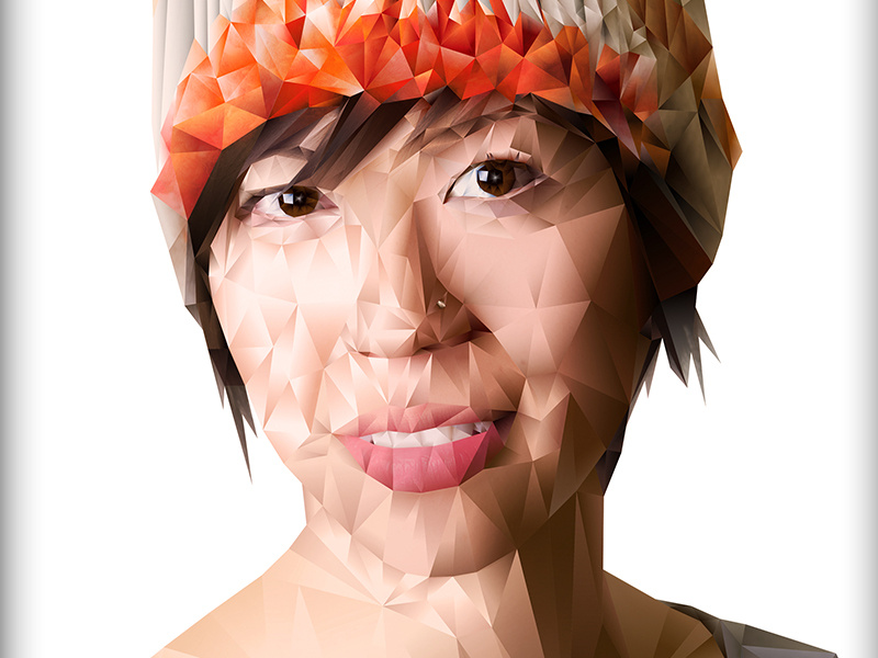 Polygon Portrait 03 by Aris on Dribbble