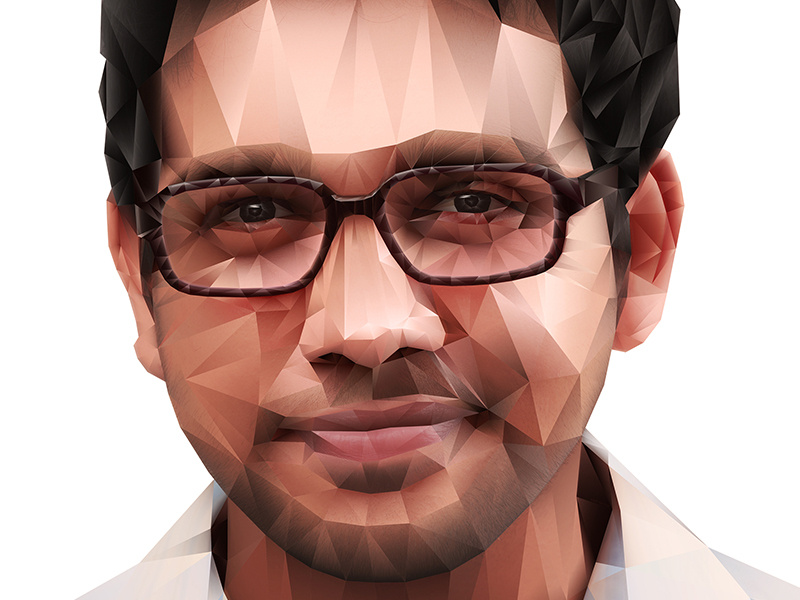 Polygon Portrait 01 by Aris on Dribbble