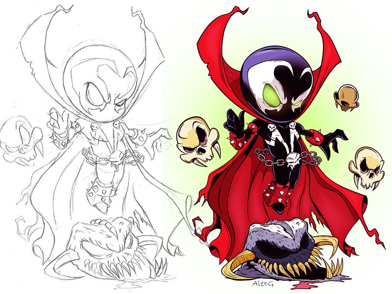 Spawn Chibi by Alex Garcia on Dribbble