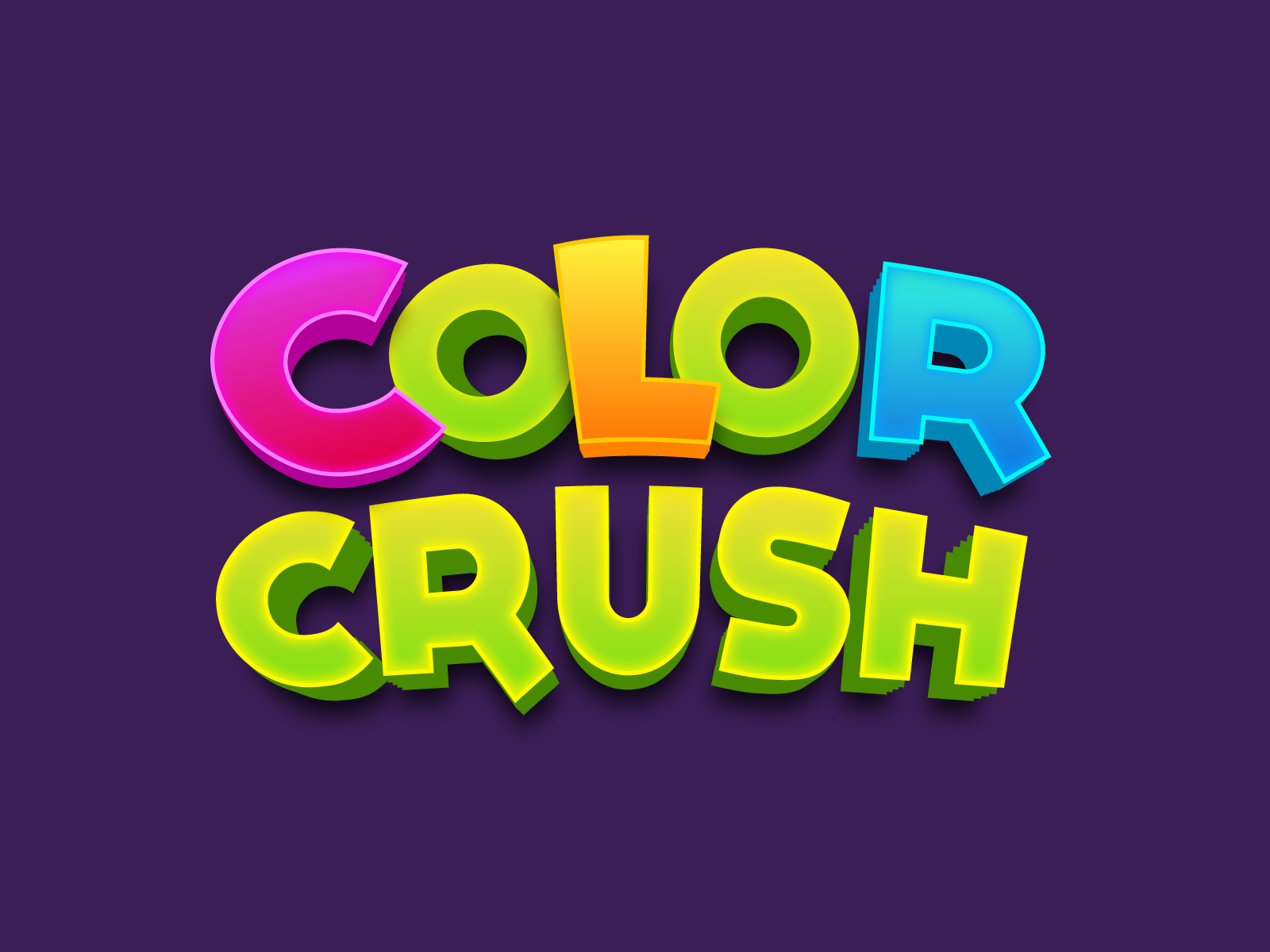 Color Crush Game Logo by Tayfun S. on Dribbble