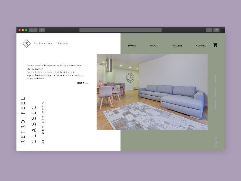 Interior Times Web Design by Emina on Dribbble