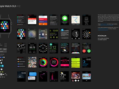 Apple Watch GUI Kit for Sketch by Minimum on Dribbble