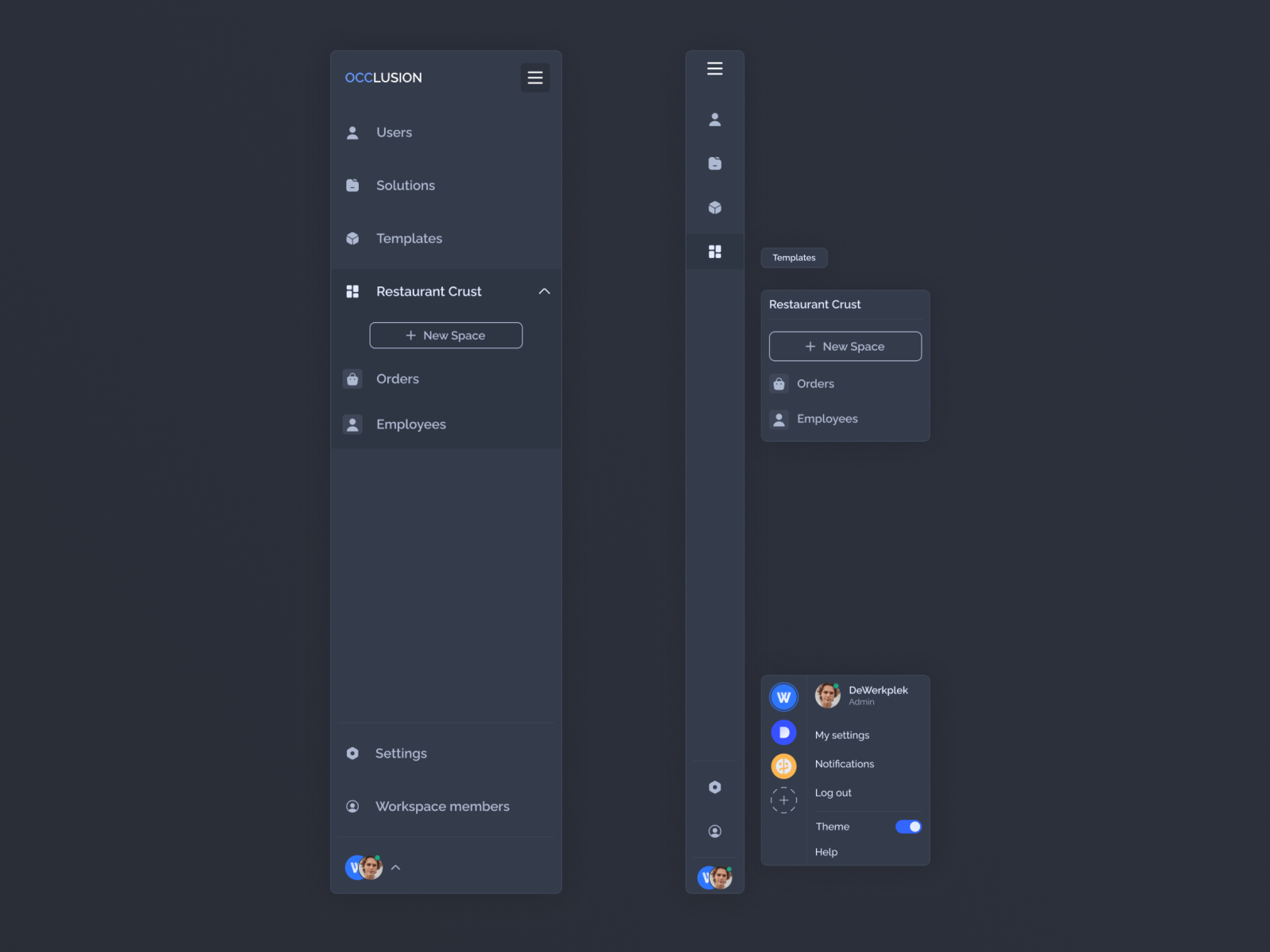 Sidebar desktop application by David Hrossu on Dribbble