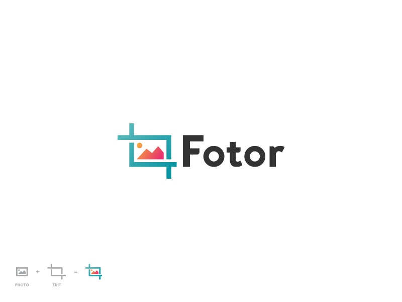 Logo design proposal for Fotor by Naveen Reddy on Dribbble