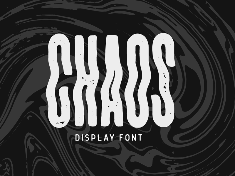 CHAOS Font by Mark Richardson on Dribbble