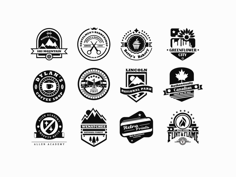 BADGE LOGOS collection by Mohanad AL-Darf on Dribbble