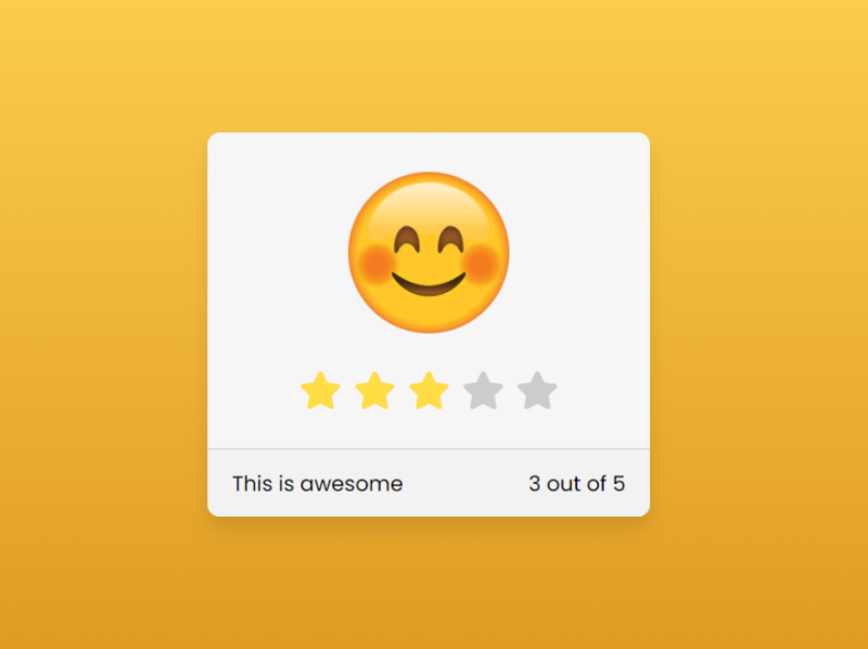 Pure CSS Emoji Star Rating Widget by CodingNepal on Dribbble Pure CSS Emoji Star Rating Widget by CodingNepal on Dribbble
