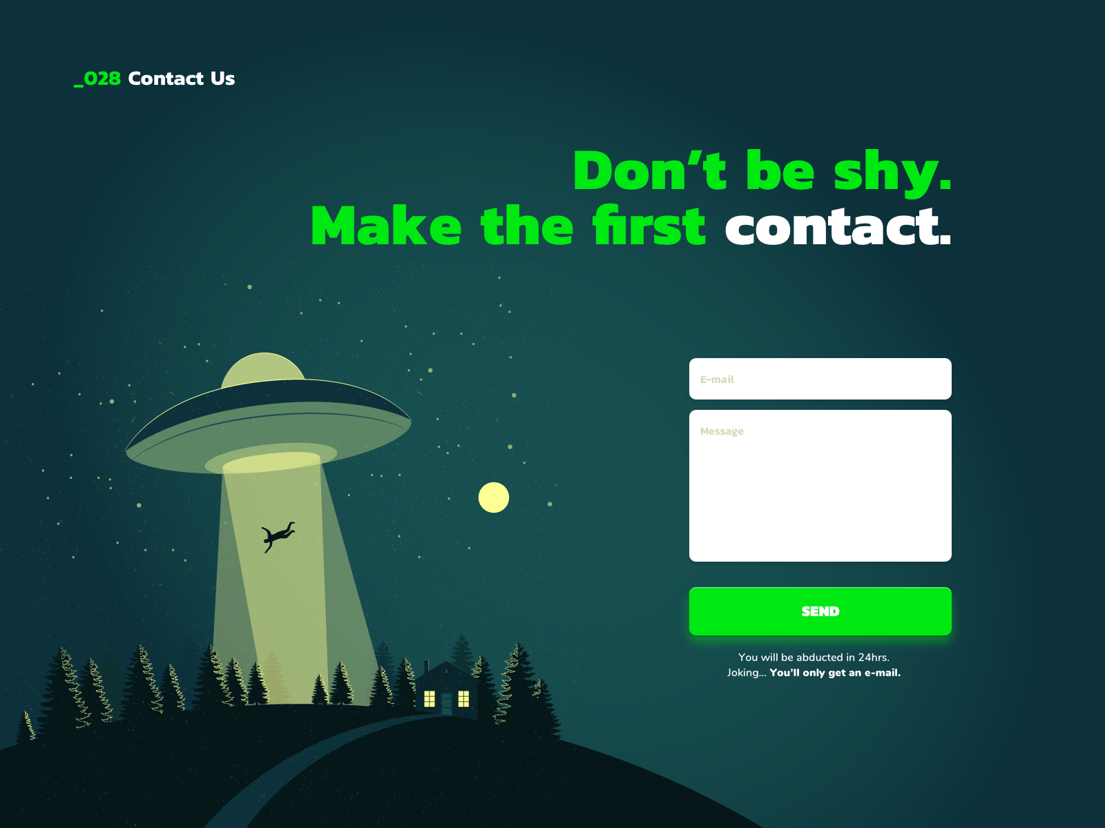 Daily UI #028 - Contact Us by Fernando Capone on Dribbble