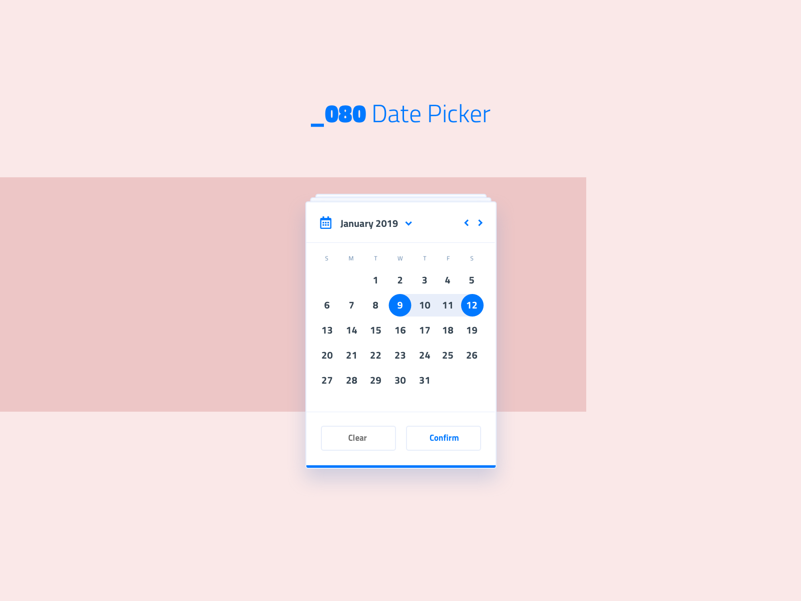 Daily UI #080 - Datepicker by Fernando Capone on Dribbble