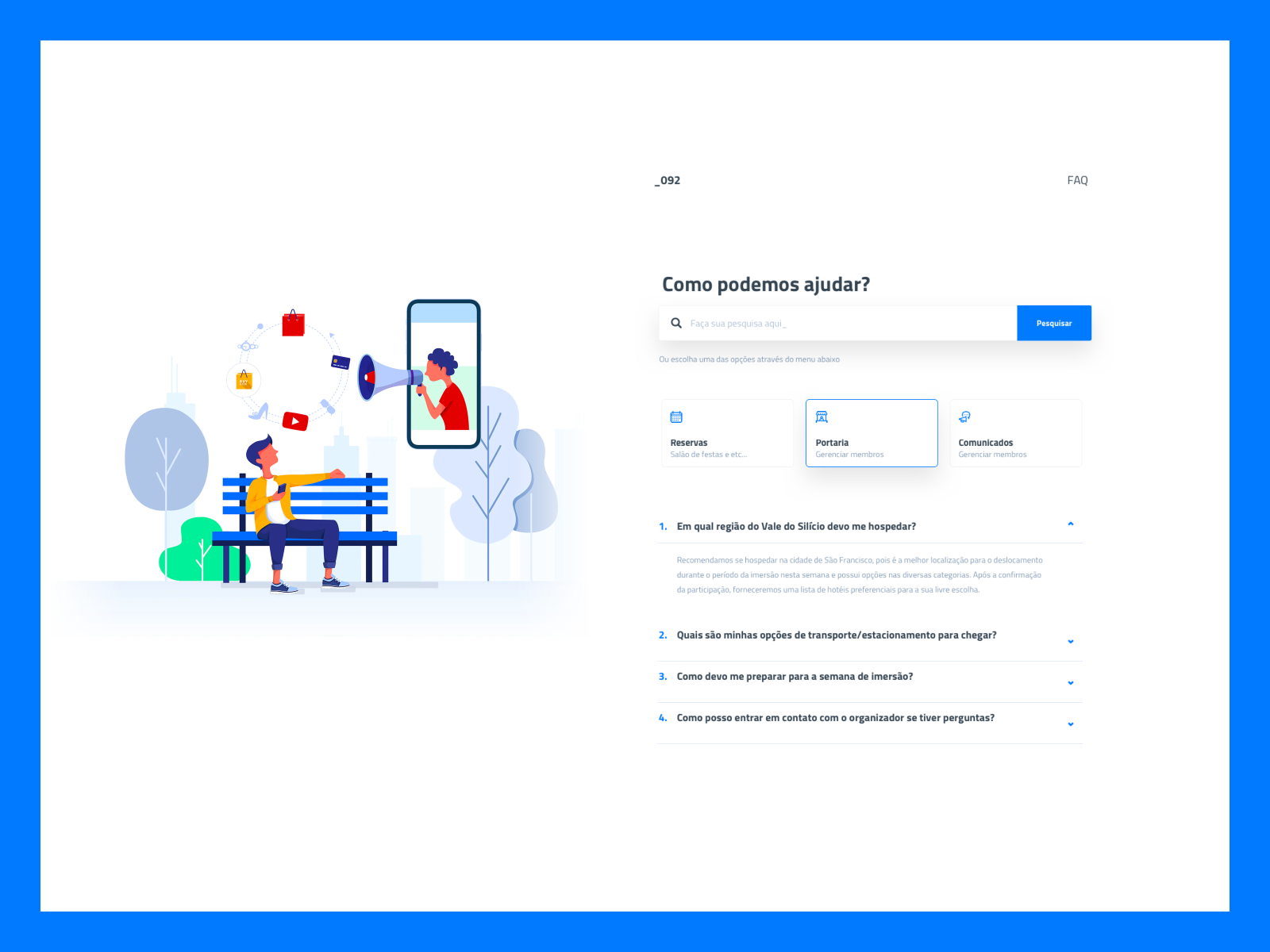 Daily UI #092 - FAQ by Fernando Capone on Dribbble