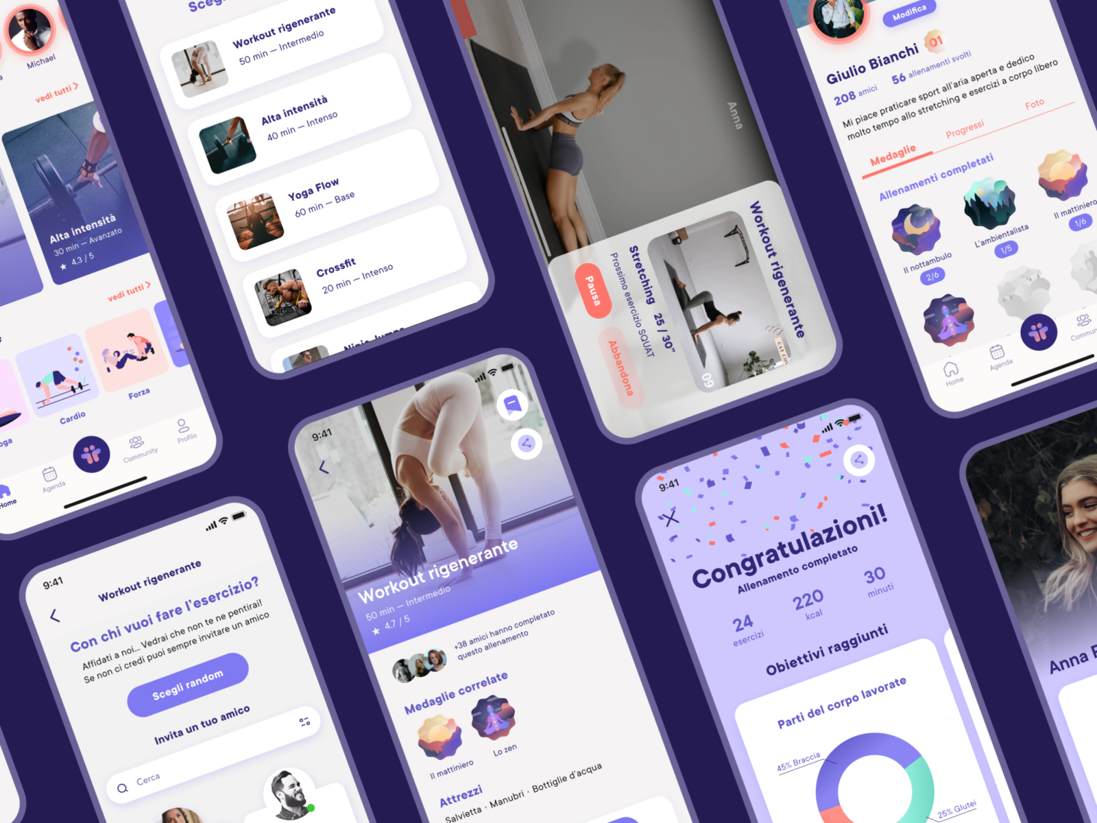 trainwithme - Fitness App by Giorgio Ferrante on Dribbble