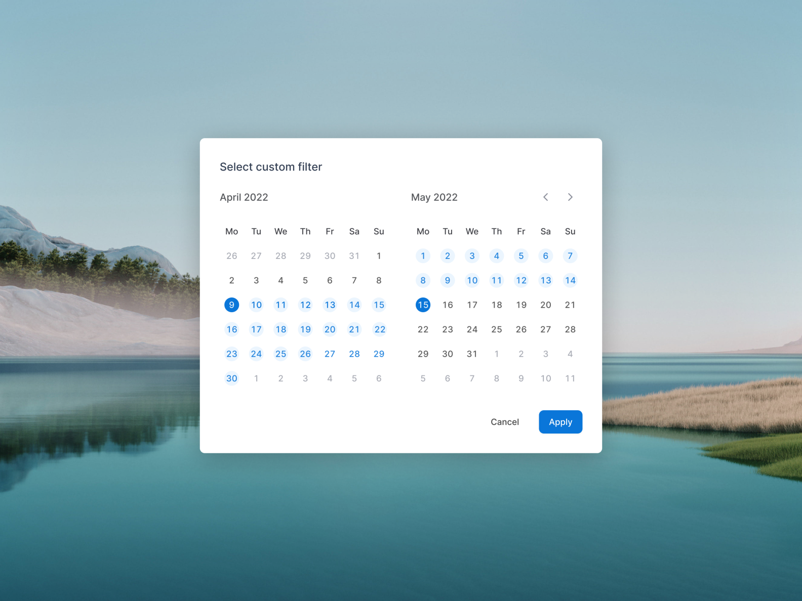 Date Picker Component by Ash on Dribbble