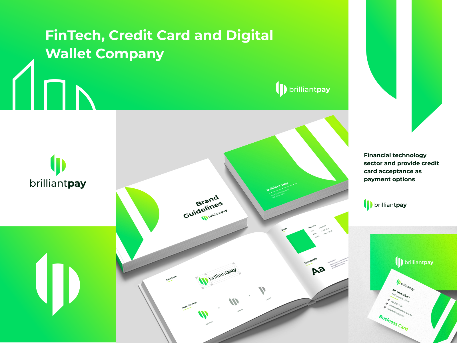 Brilliant Pay - Logo and Brand Guidelines by Ahmad Wildan for Vektora ...