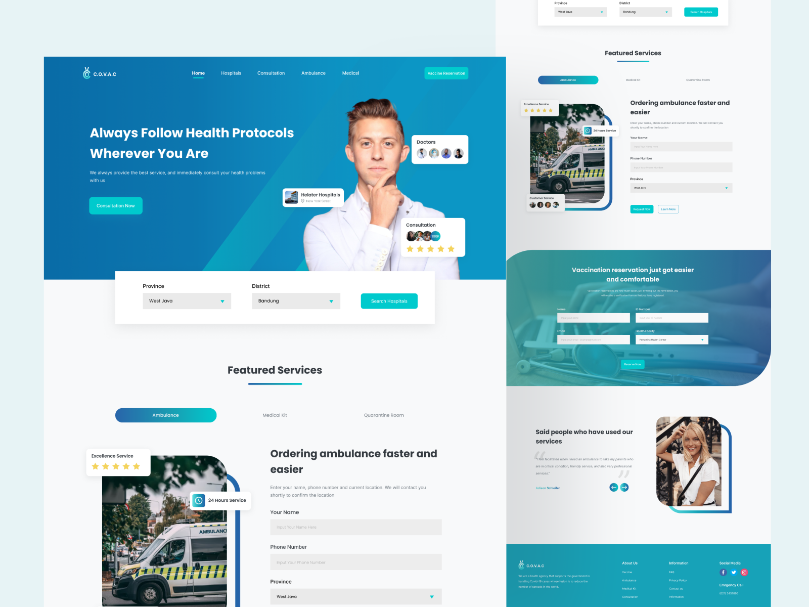 Health Web Design by Aditya kurniawan on Dribbble