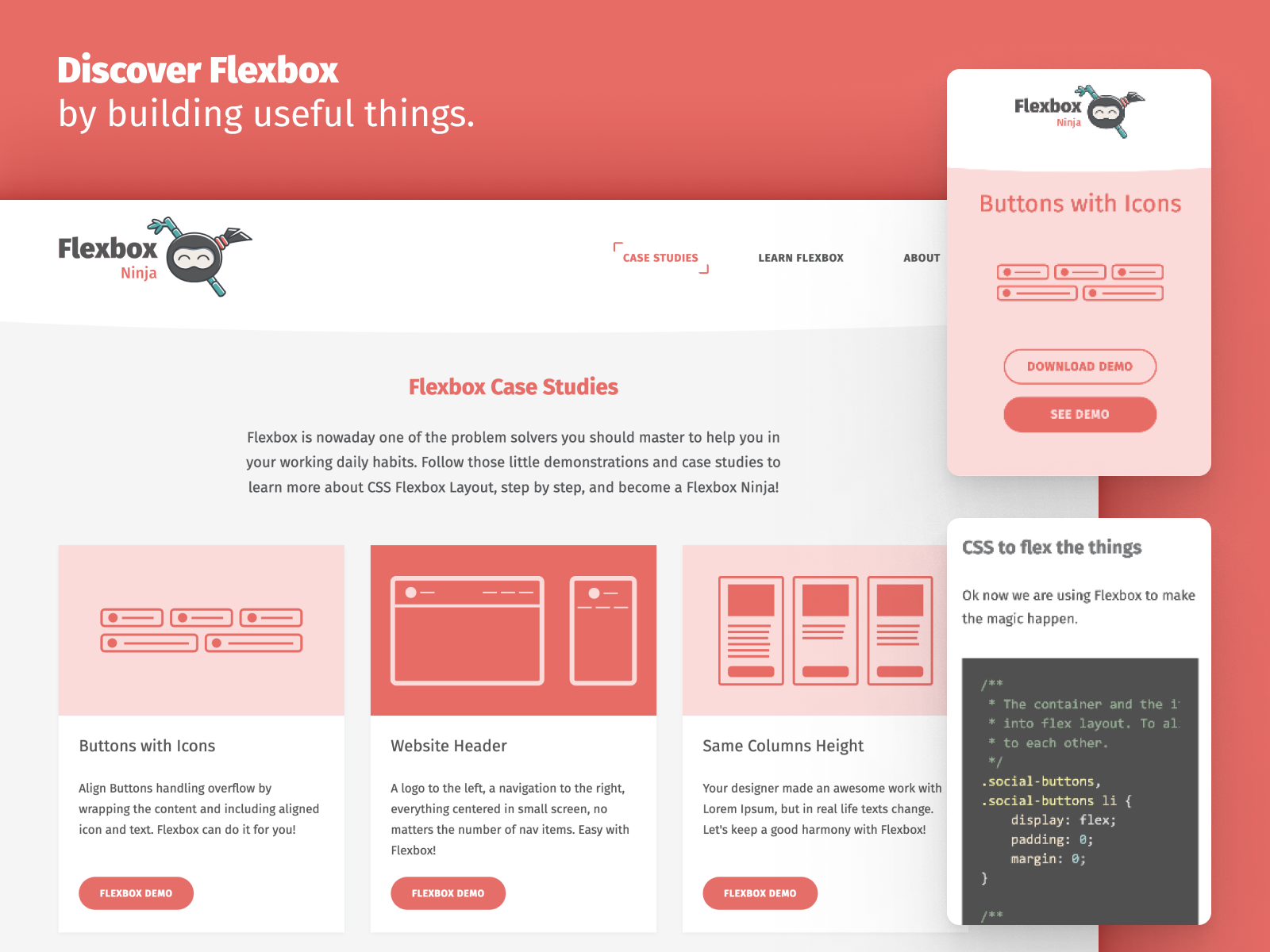 Flexbox Ninja PWA Design by Geoffrey Crofte on Dribbble Flexbox Ninja PWA Design by Geoffrey Crofte on Dribbble