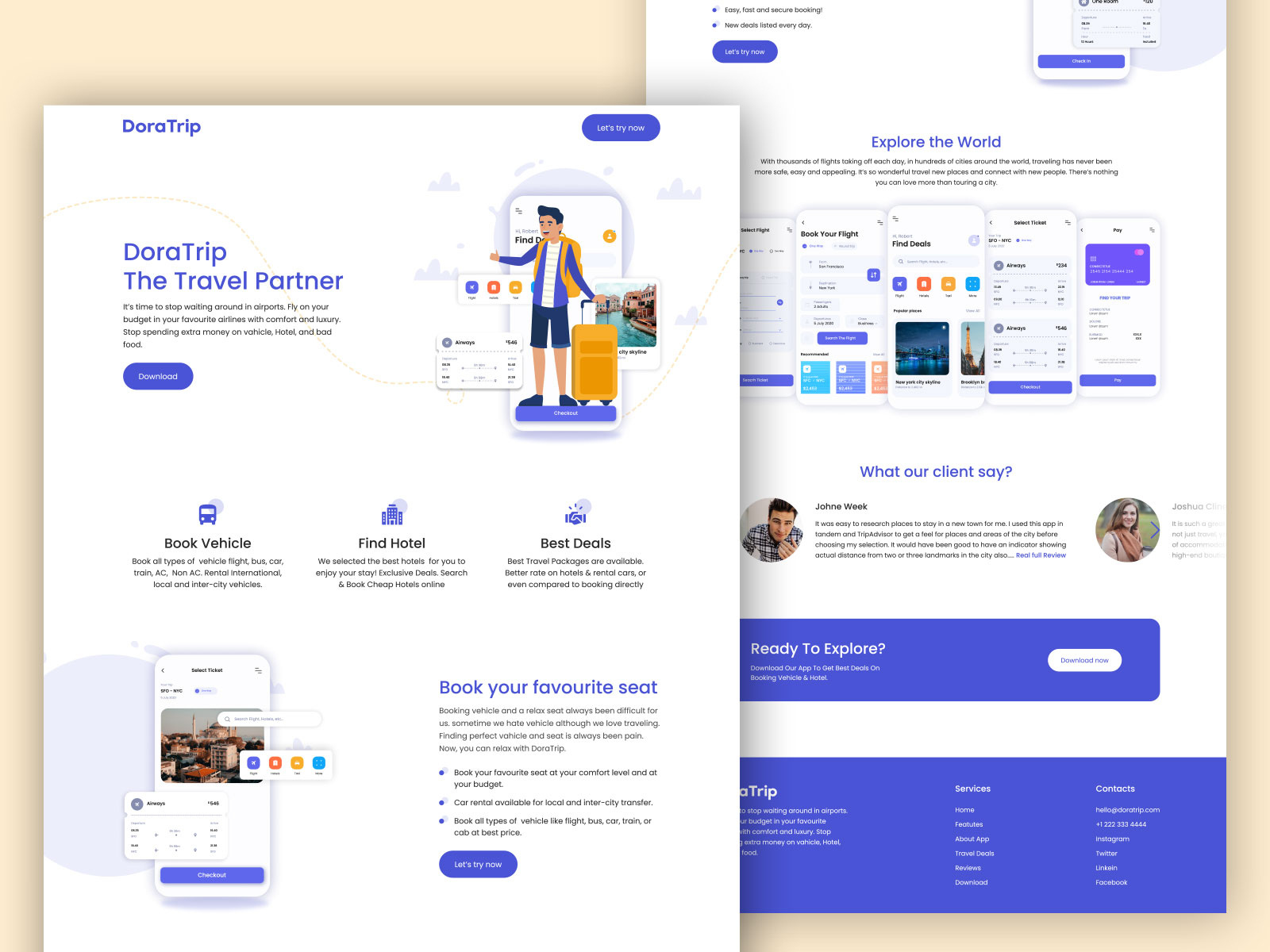 App Landing Page by Md Hasan on Dribbble