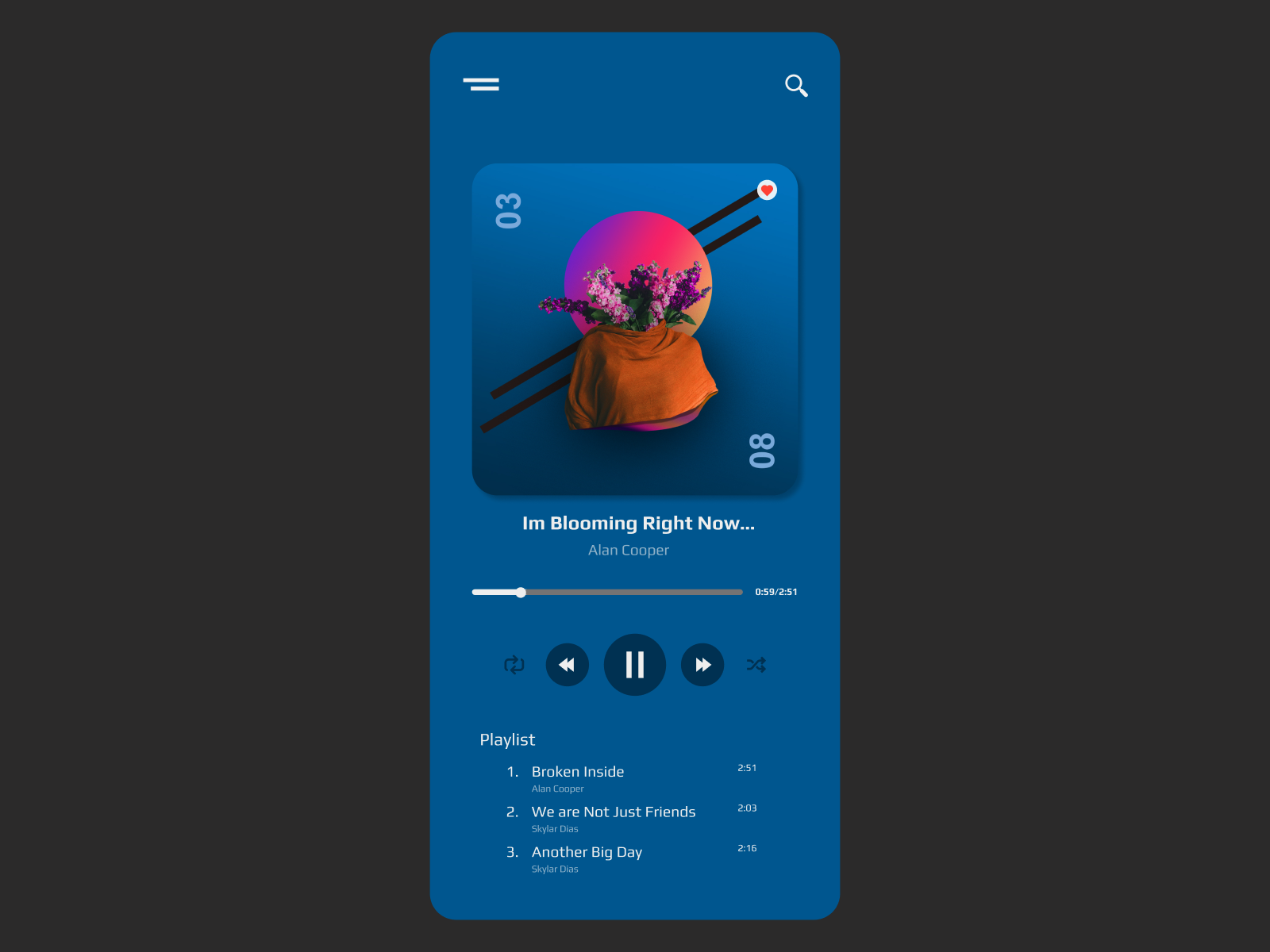 Music Player Design by Gu on Dribbble