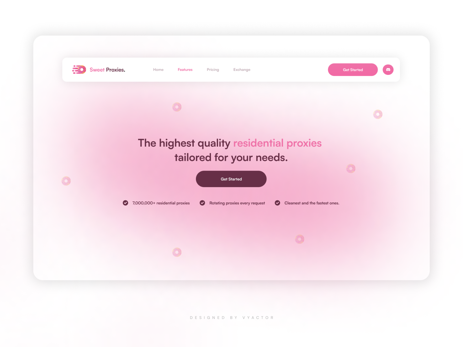 Sweet Proxies - Landing Page Design by vyactor on Dribbble