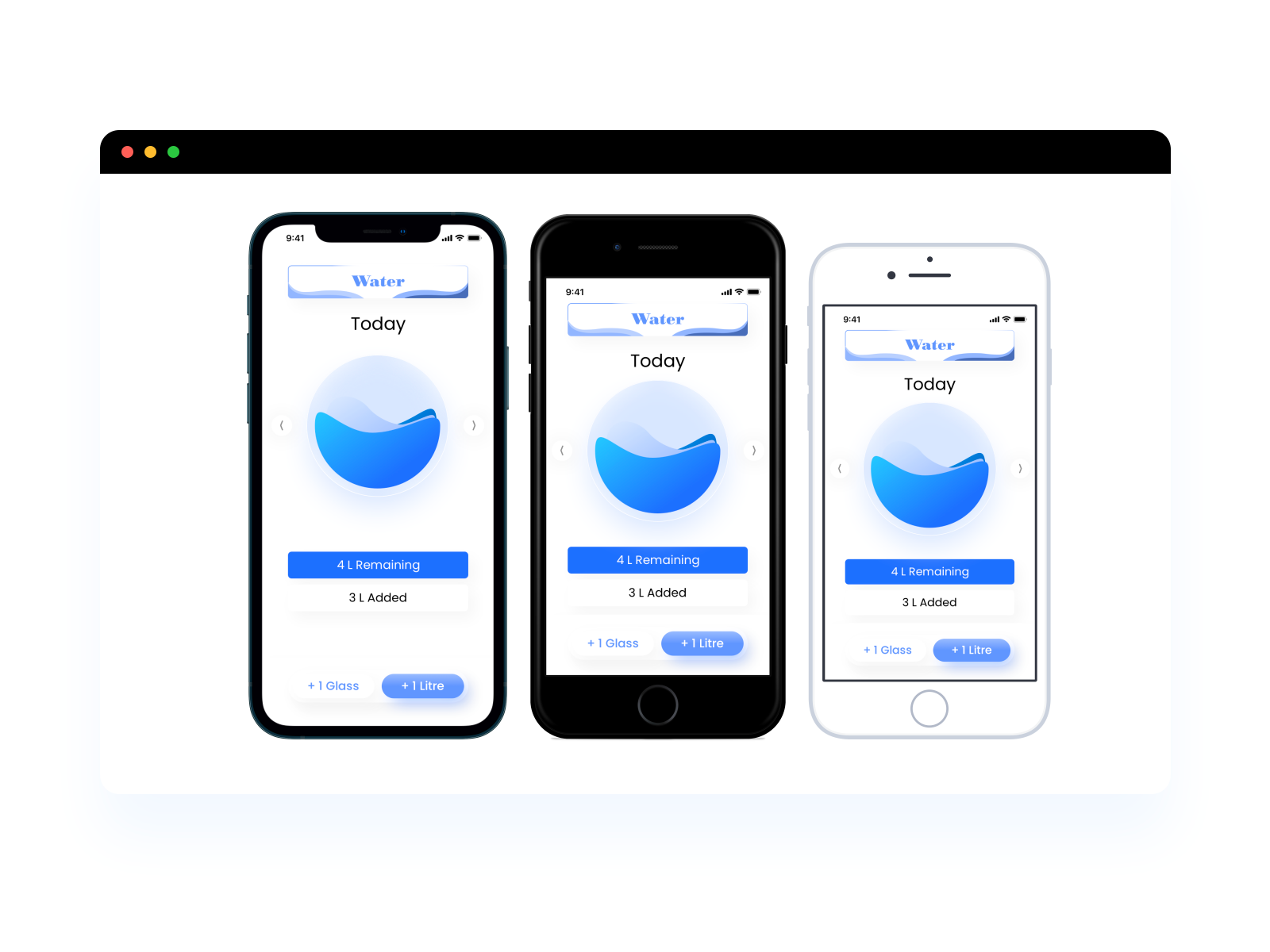 Water Intake App Design by Ameya Buty on Dribbble