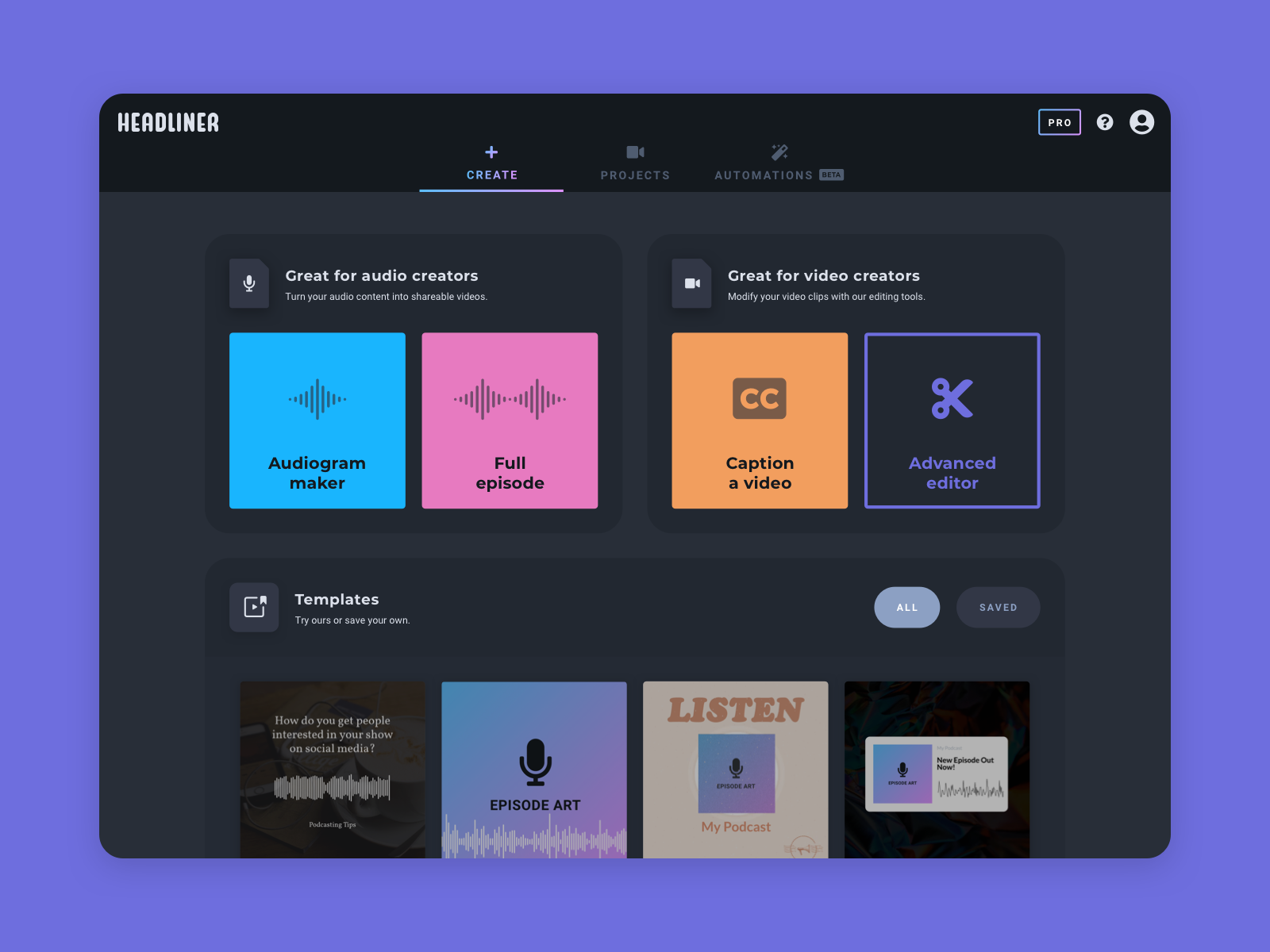 Creation Dashboard by Maximillian Piras on Dribbble