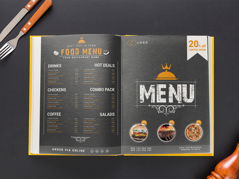 Food Menu Design Concept by Angshuman Biswas on Dribbble