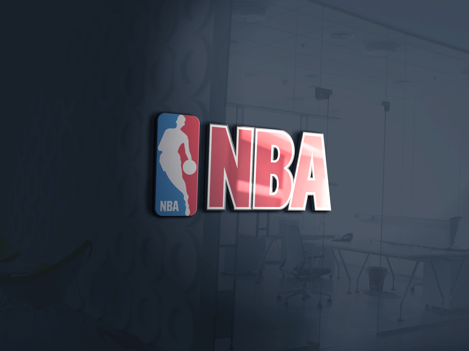 nba logo mockup by Michelle on Dribbble
