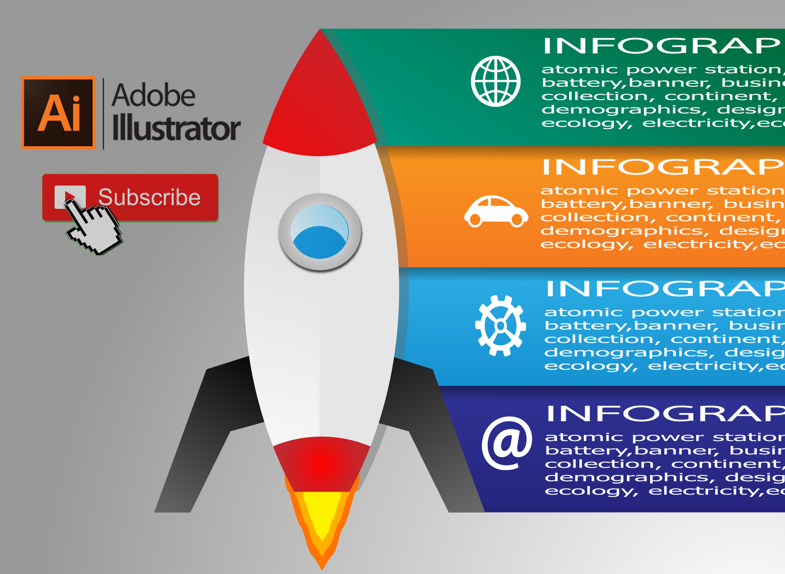 llustrator Tutorial Infographic Design by Michelle on Dribbble