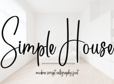 Simple House Font by JavaType Studio on Dribbble