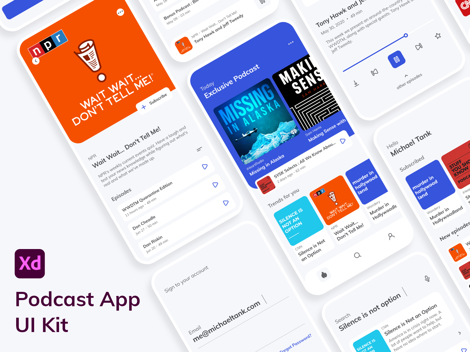 Podcast App UI Kit by Afif Maulana on Dribbble