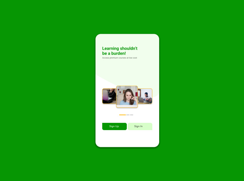 Learning app android by Gideon Etowa on Dribbble