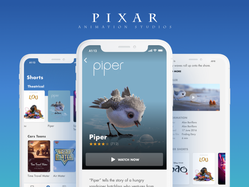 Pixar App Concept by Jan-Paul Koudstaal on Dribbble