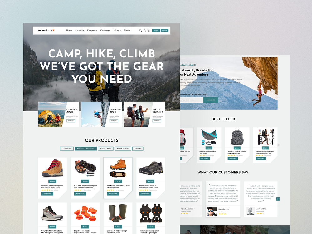 Adventure Website Design designs, themes, templates and downloadable ...