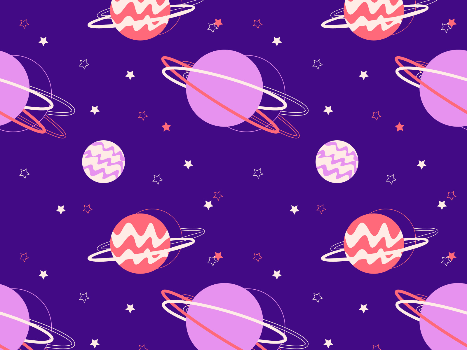 Planet pattern by Violetta Voit on Dribbble