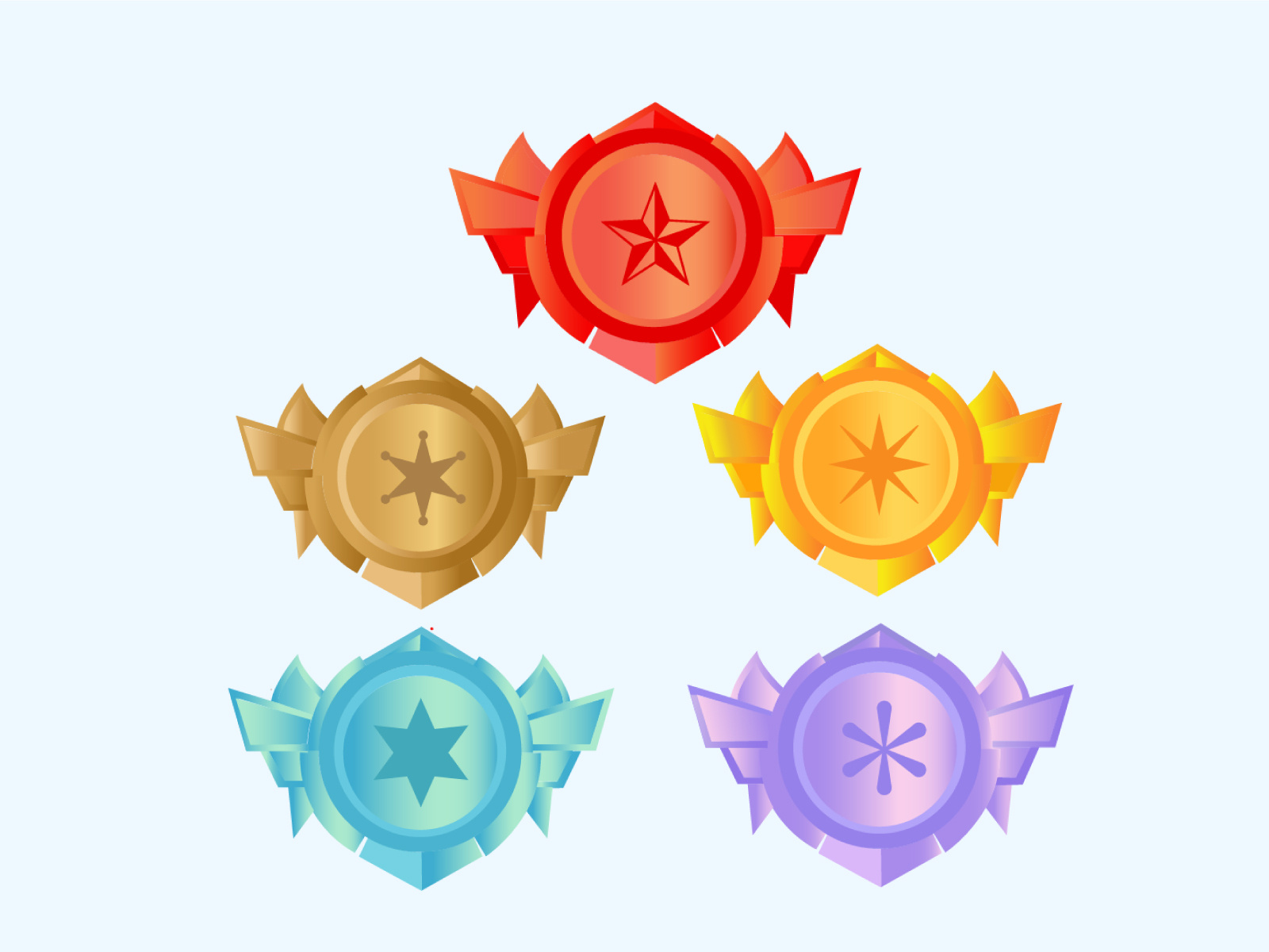 Badges Design by Brandon Law on Dribbble