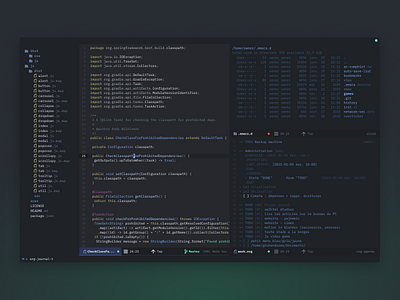 Emacs theme by Thomas Guesnon on Dribbble