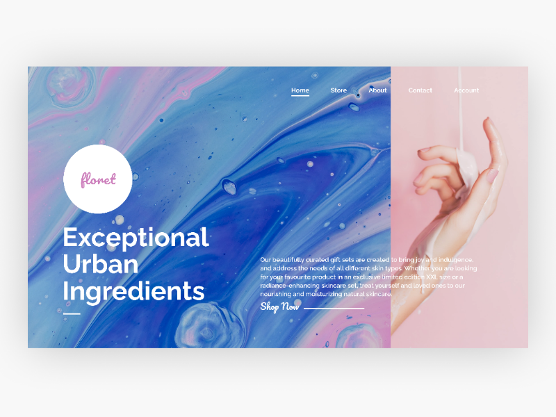 floret : Website UI Concept by Rahul Rane on Dribbble