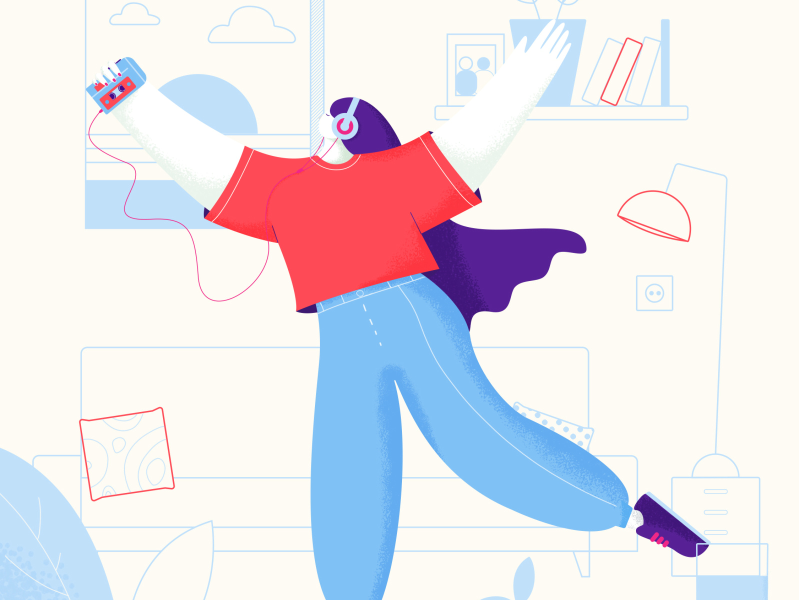 To the rhythm 🎶 by Sandra Shalghin on Dribbble