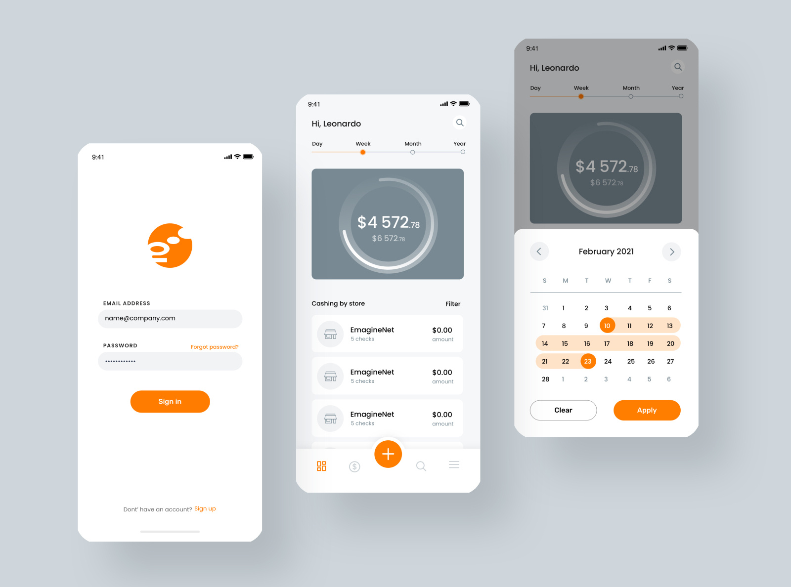 Quick, finance app by Lidia Nagrebetska on Dribbble